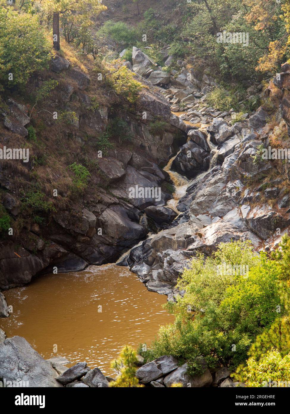 Champa Gorge near the place where Jim Corbett shot the Champawat ...