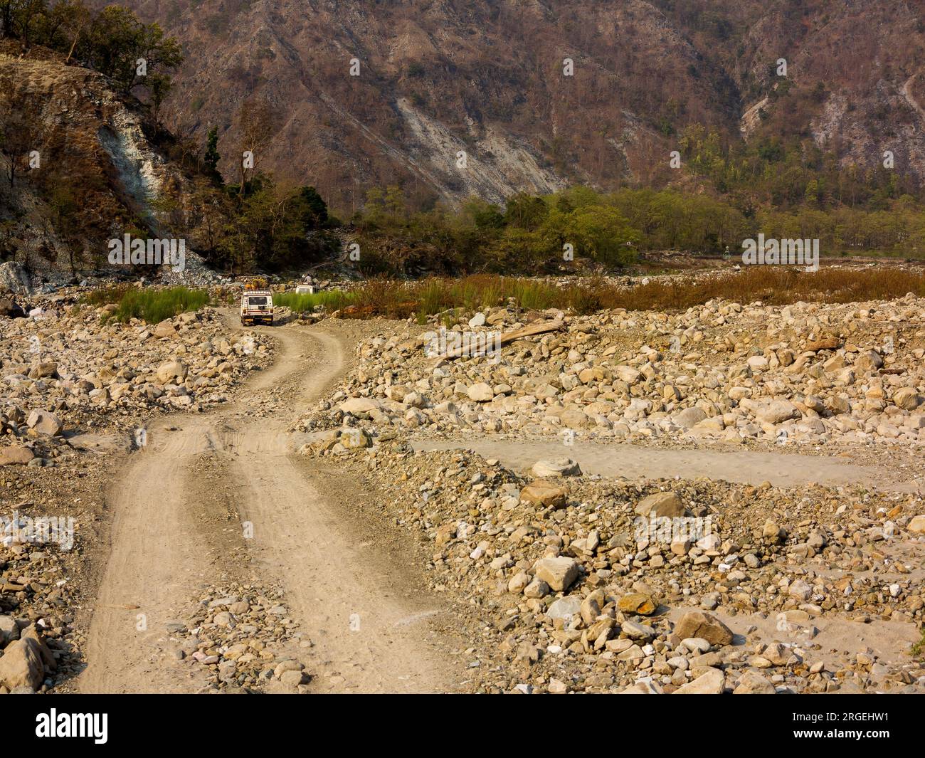 Recently opened road that goes from Chalti to Chuka Village through the ...