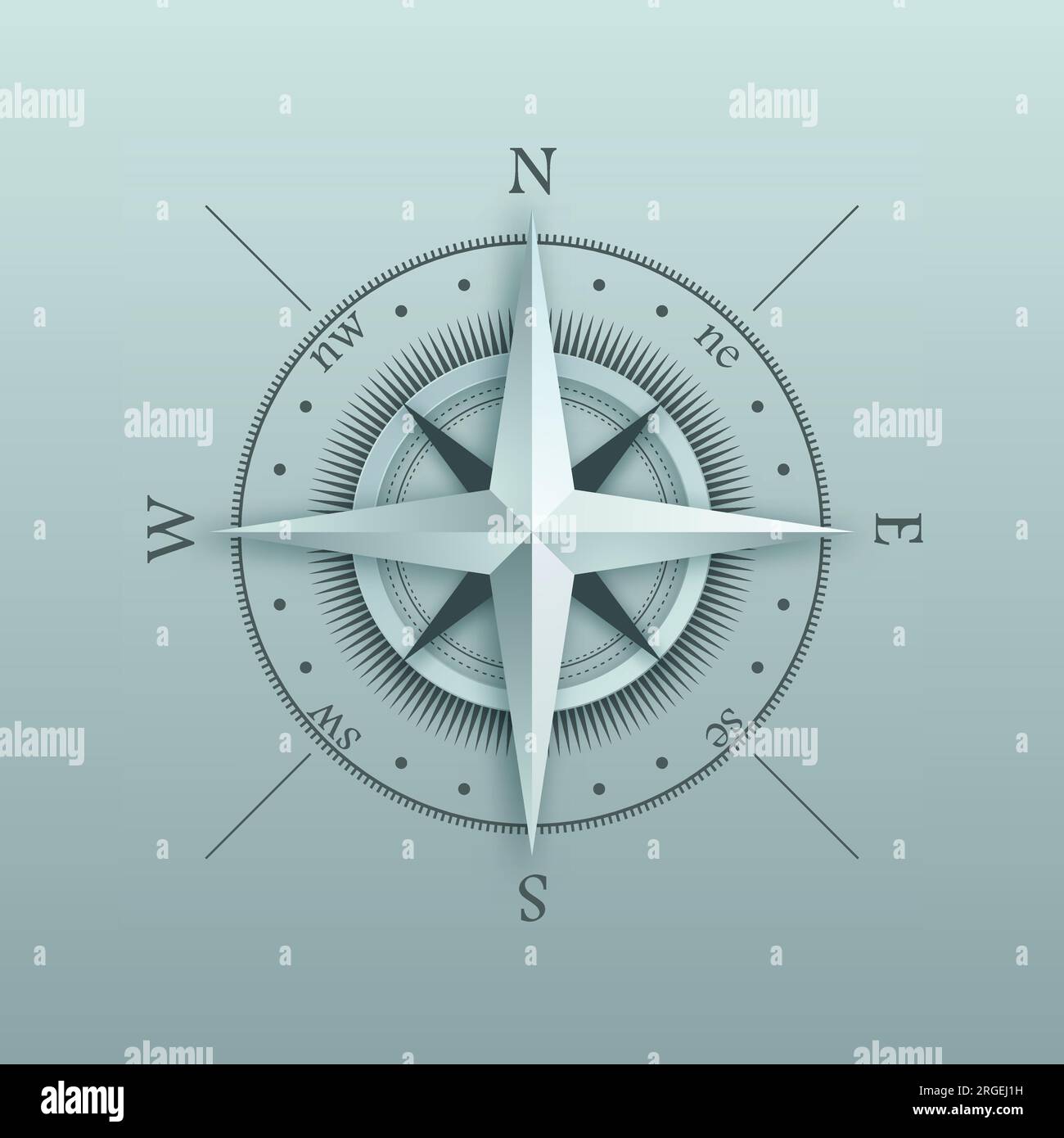 Compass 3d symbol wallpaper Stock Vector Image & Art - Alamy