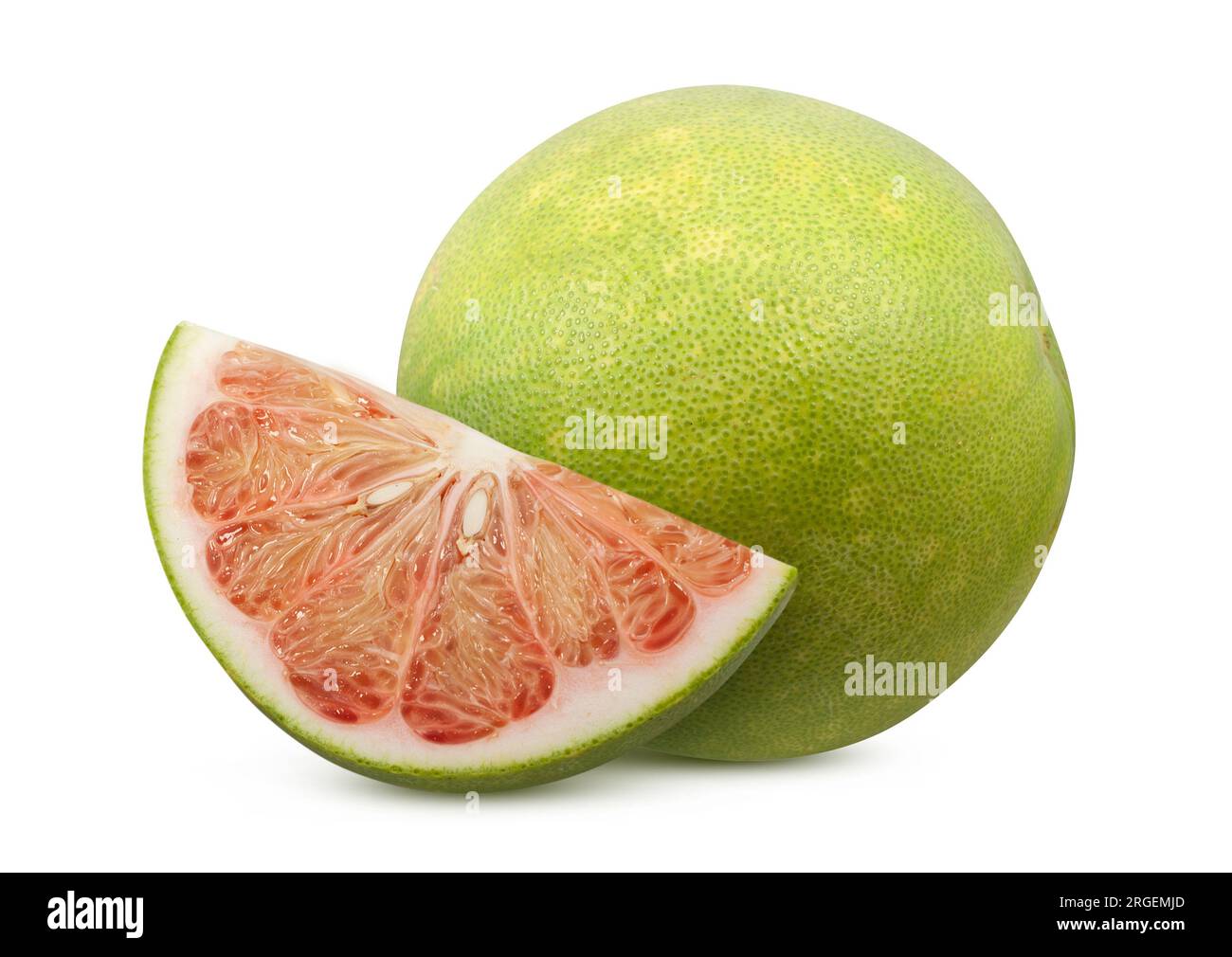 Grape fruit or pummelo fruit isolated on white background Stock Photo ...