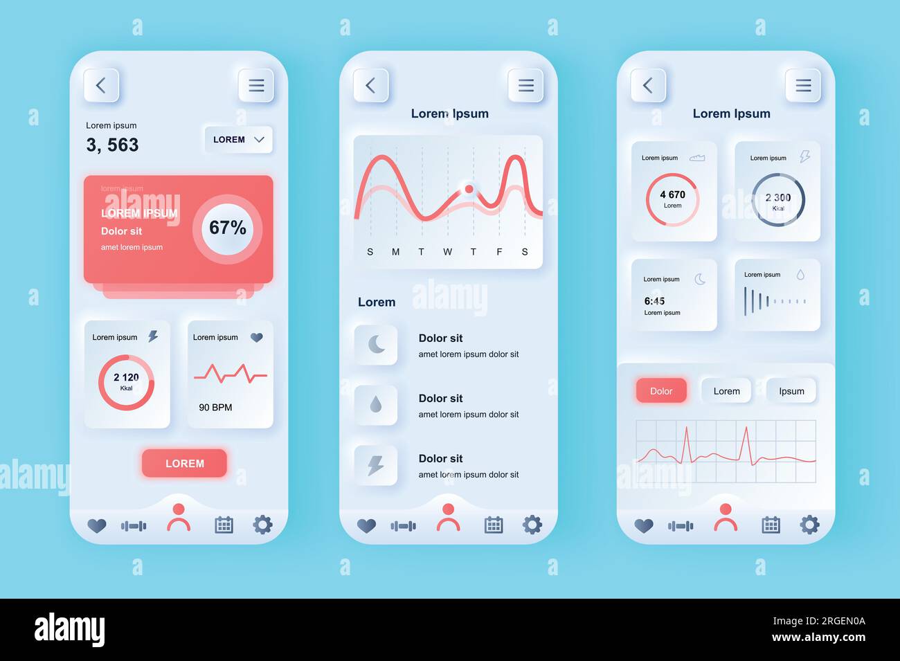 Activity tracking app Stock Vector Images - Alamy