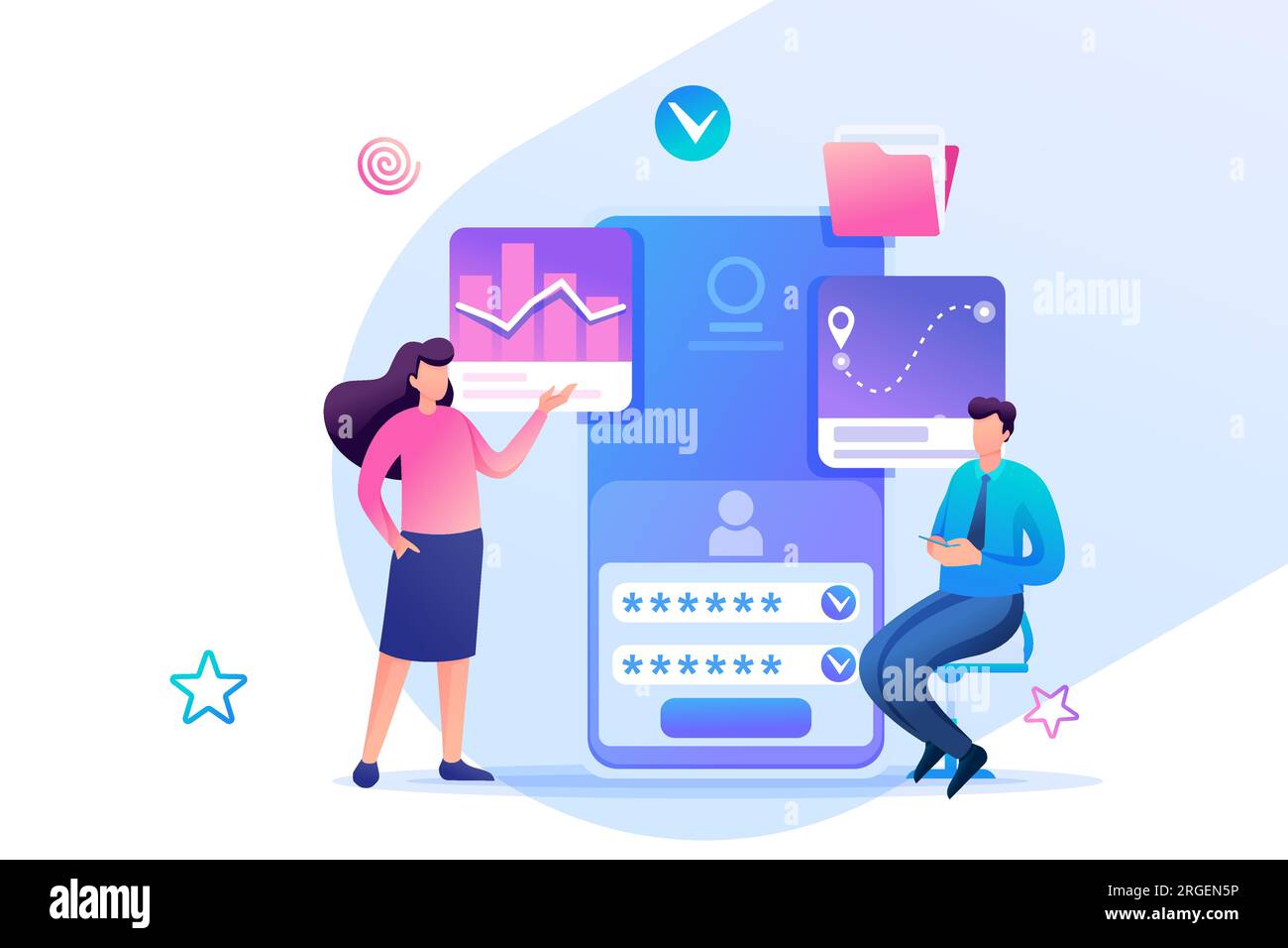 2d graph hi-res stock photography and images - Alamy