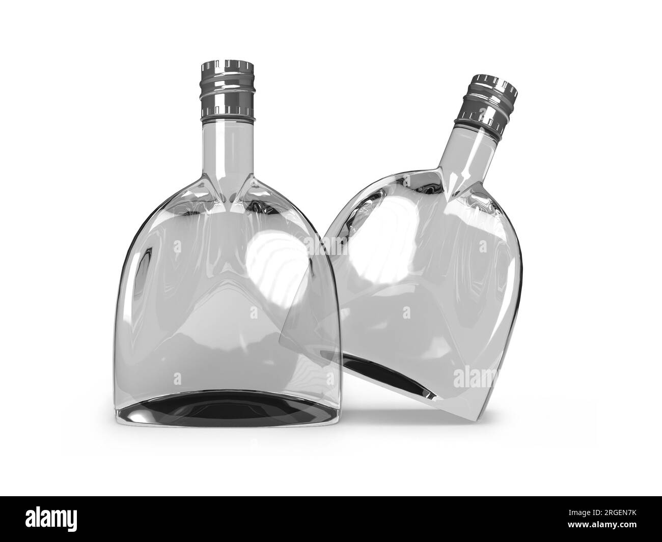 Curved bottle transparent Black and White Stock Photos & Images - Alamy
