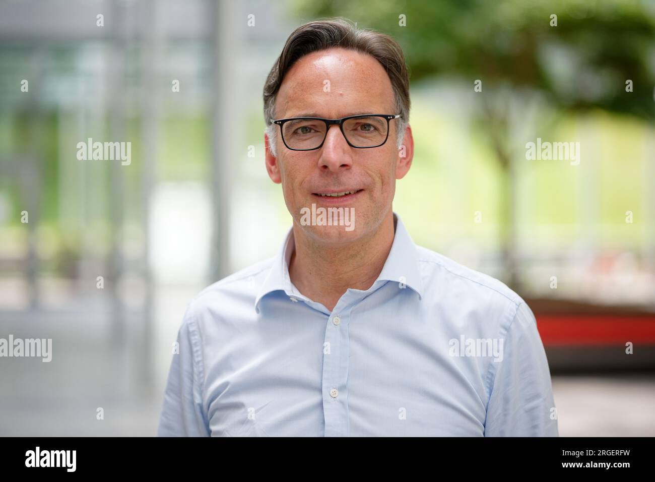 Essen, Germany. 04th Aug, 2023. Eon CFO Marc Spieker stands in the ...