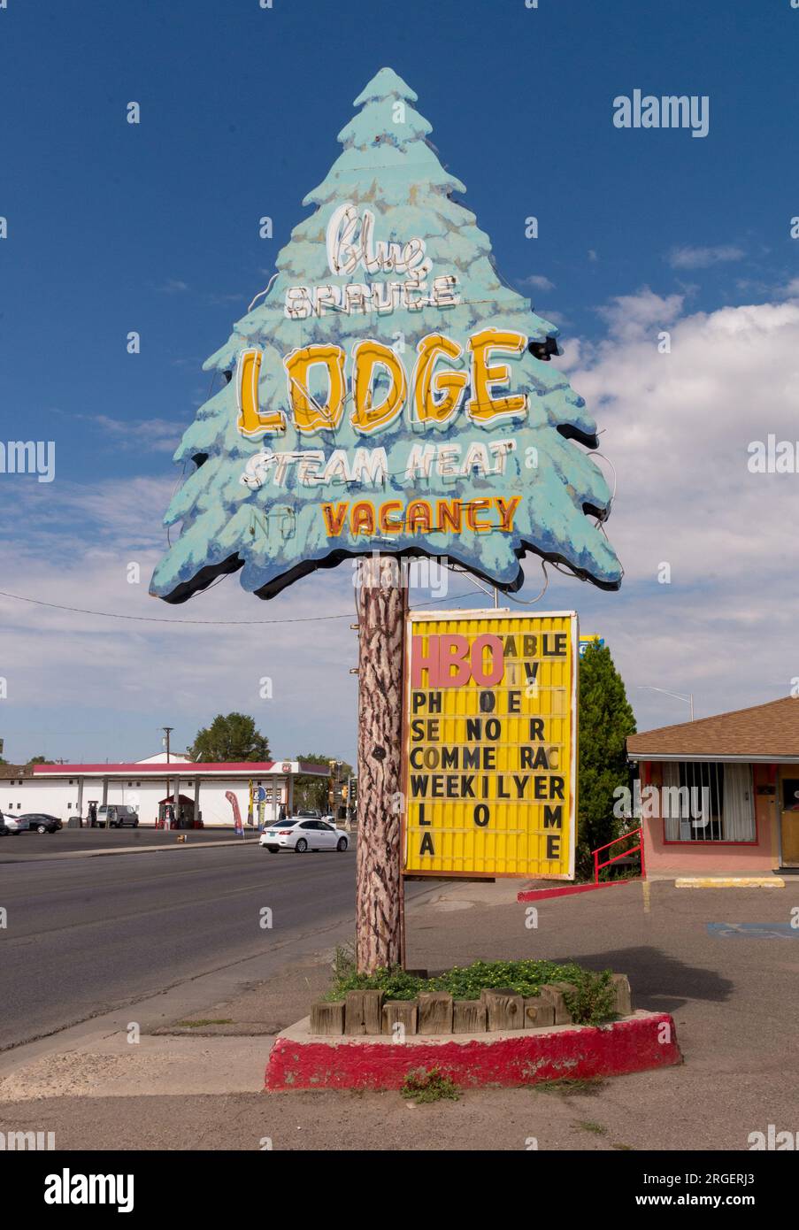 The Blue Spruce Lodge is located on historic Route 66 in Gallup, New ...