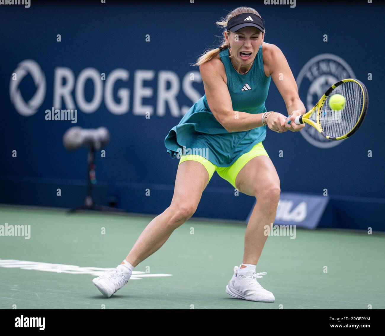 Montreal, Canada. August 8, 2023, Caroline Wozniacki (DAN) of Denmark ...