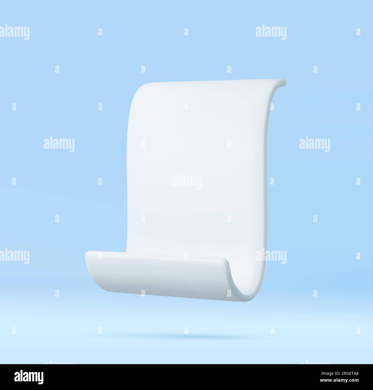 3D Paper scroll with cartoon style Stock Vector Image & Art - Alamy