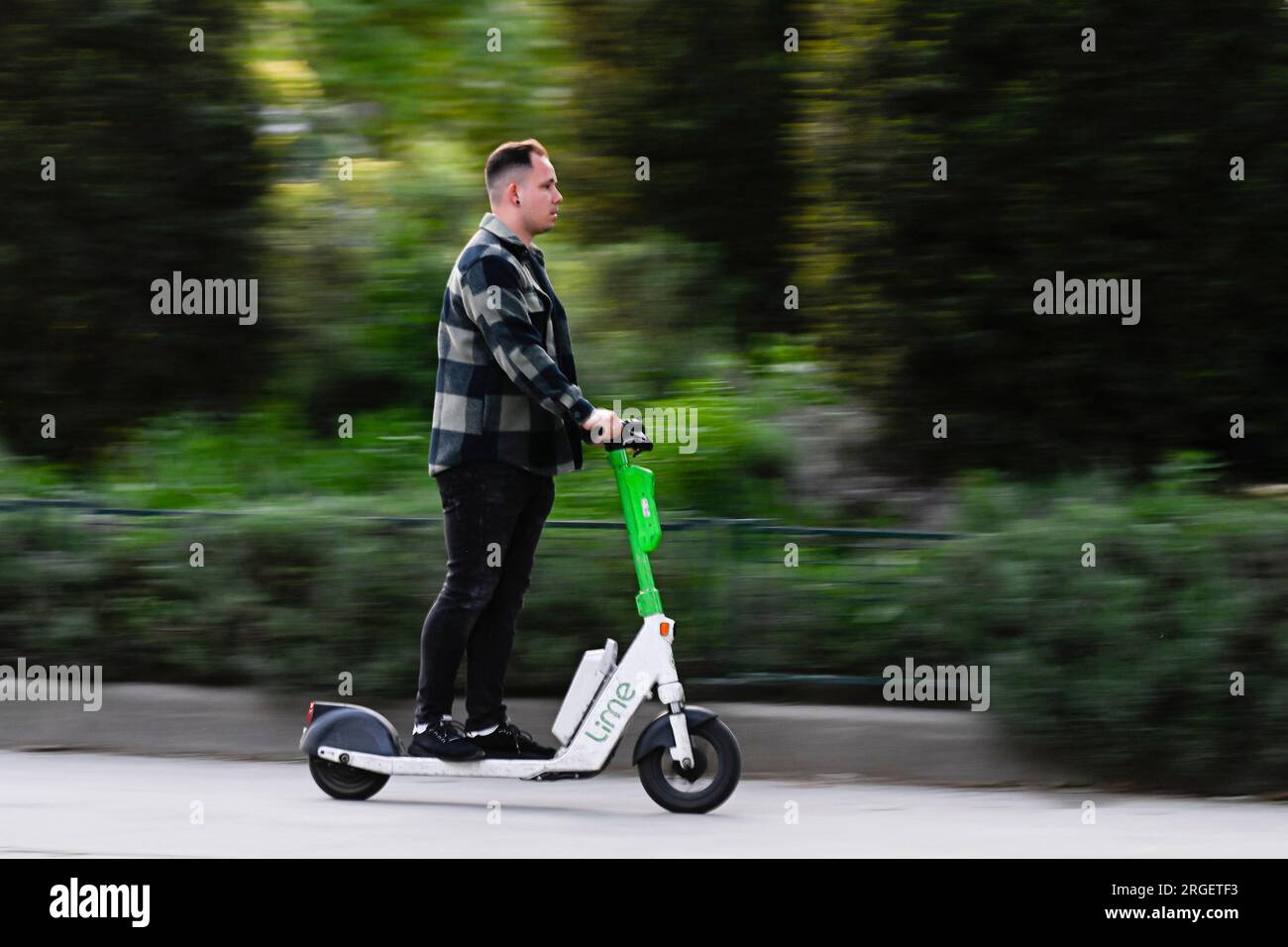 Paris, France. 08th Aug, 2023. Illustration picture shows people using ...