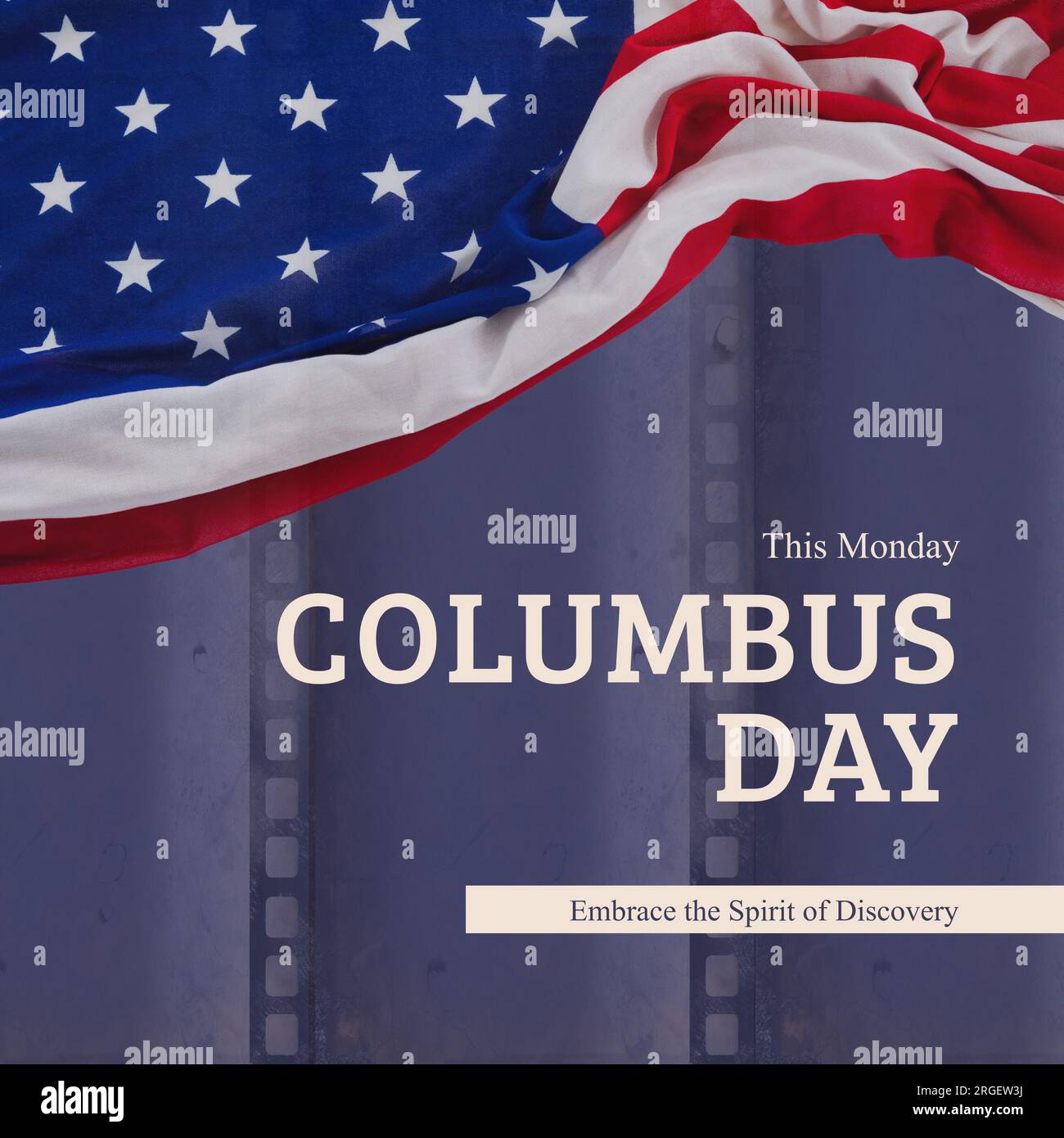 Columbus day banner hi-res stock photography and images - Alamy