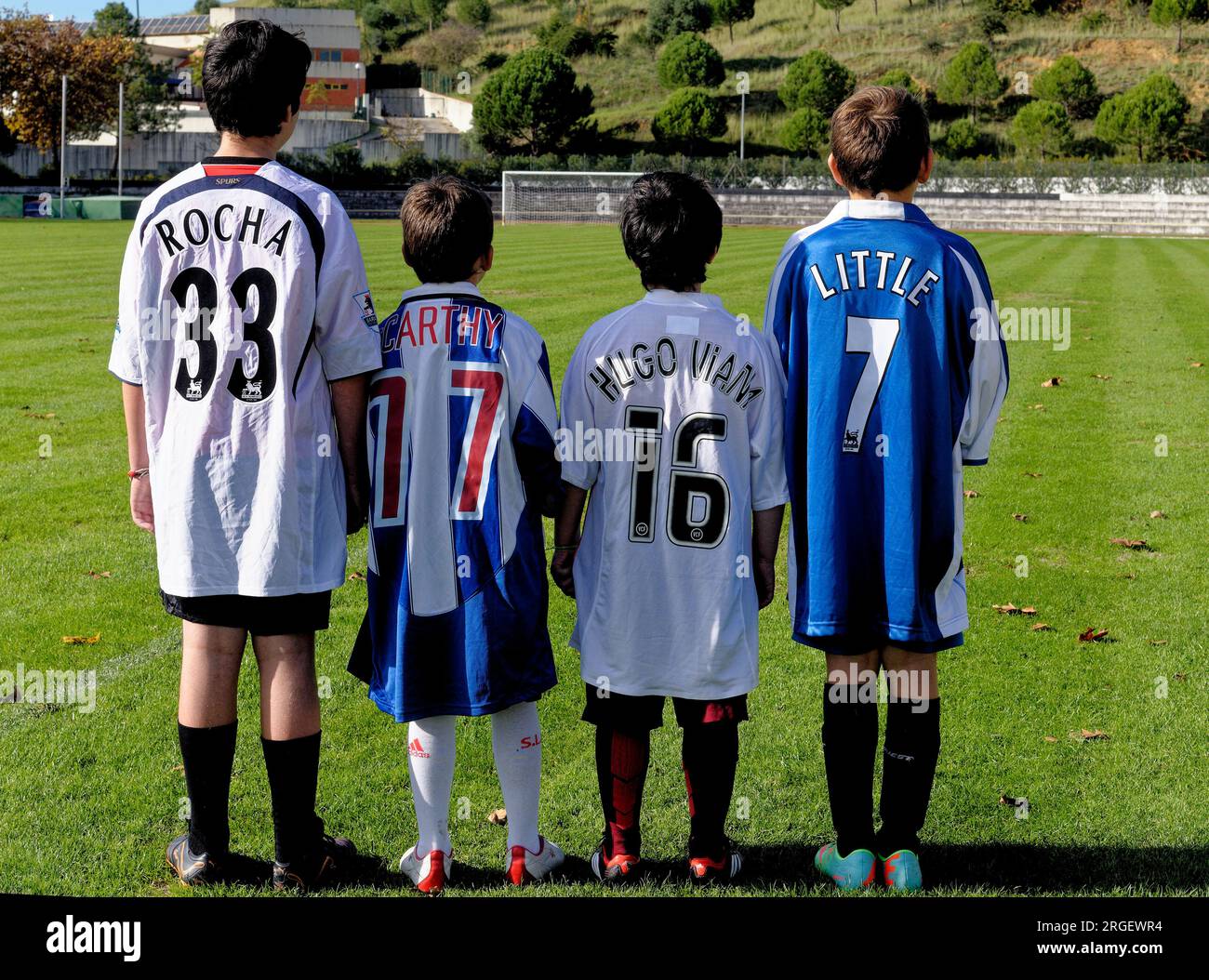 Boy wearing football kit hi-res stock photography and images - Alamy