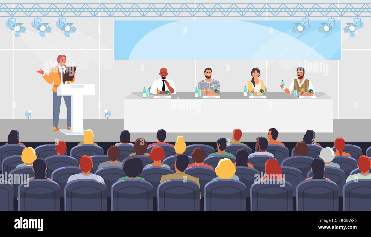 Performing on stage forum Stock Vector Images - Alamy