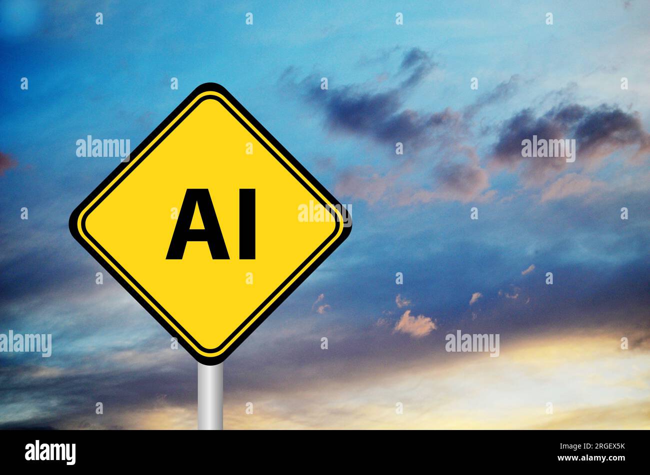 Digital ai icon outline hi-res stock photography and images - Alamy