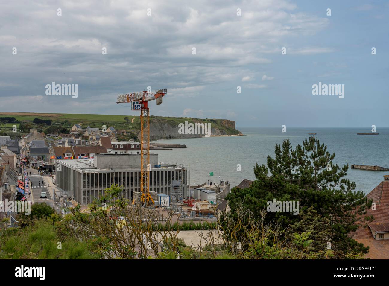 Arromanches-les-Bains, France - 02 21 2023: General View of the D-Day ...