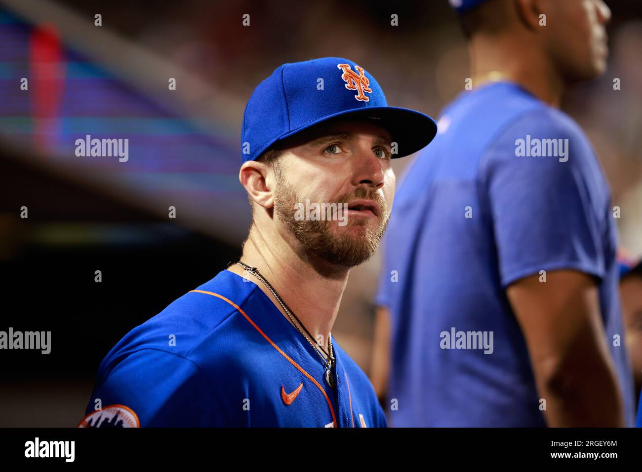 Aug 8, 2023; New York City, New York, New York Mets First Baseman Pete ...