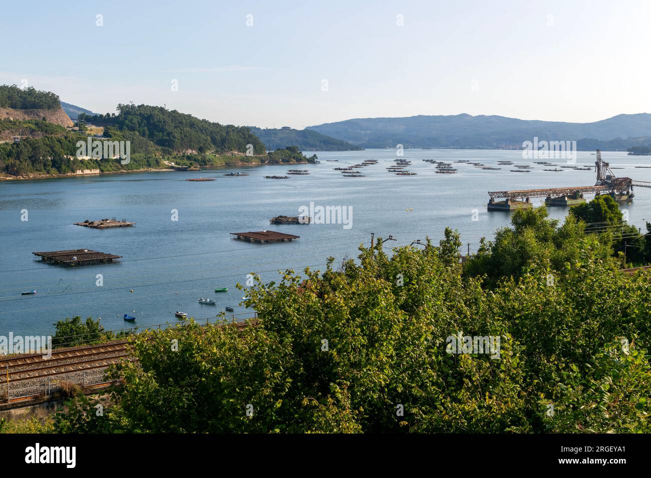 Galician mussel farm hi-res stock photography and images - Alamy