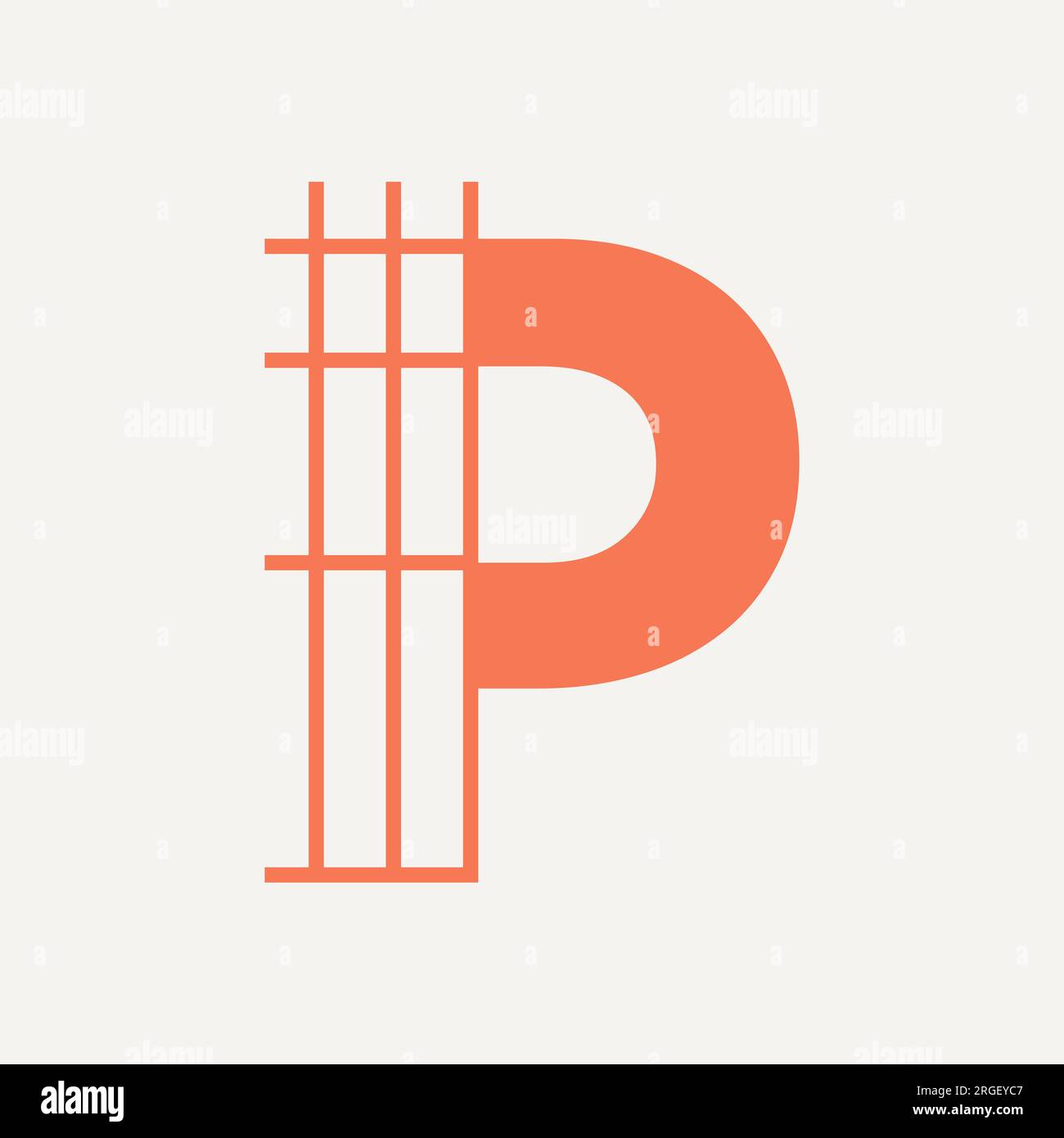 Letter P Architecture Logo Design. Architect and Construction Symbol ...