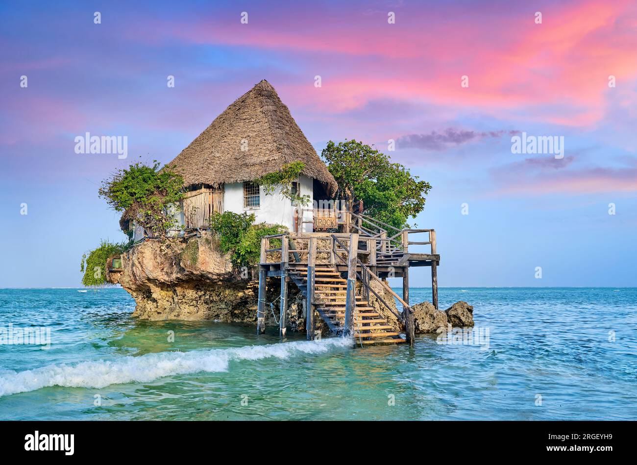The Rock Restaurant, Pingwe, Michamvi Peninsula, Zanzibar, Tanzania ...