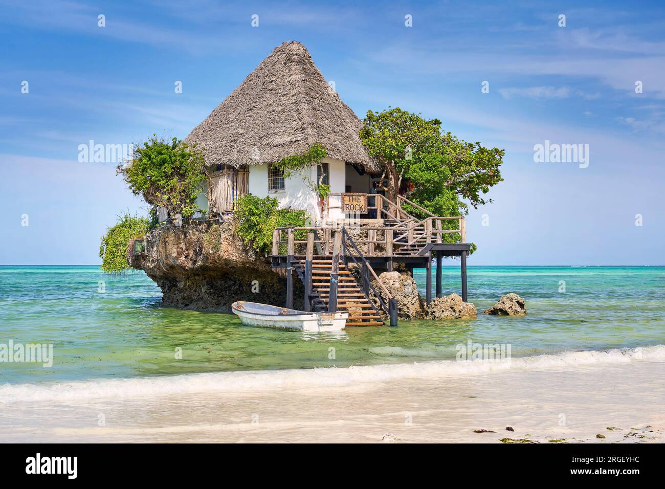 The Rock Restaurant, Pingwe, Michamvi Peninsula, Zanzibar, Tanzania ...