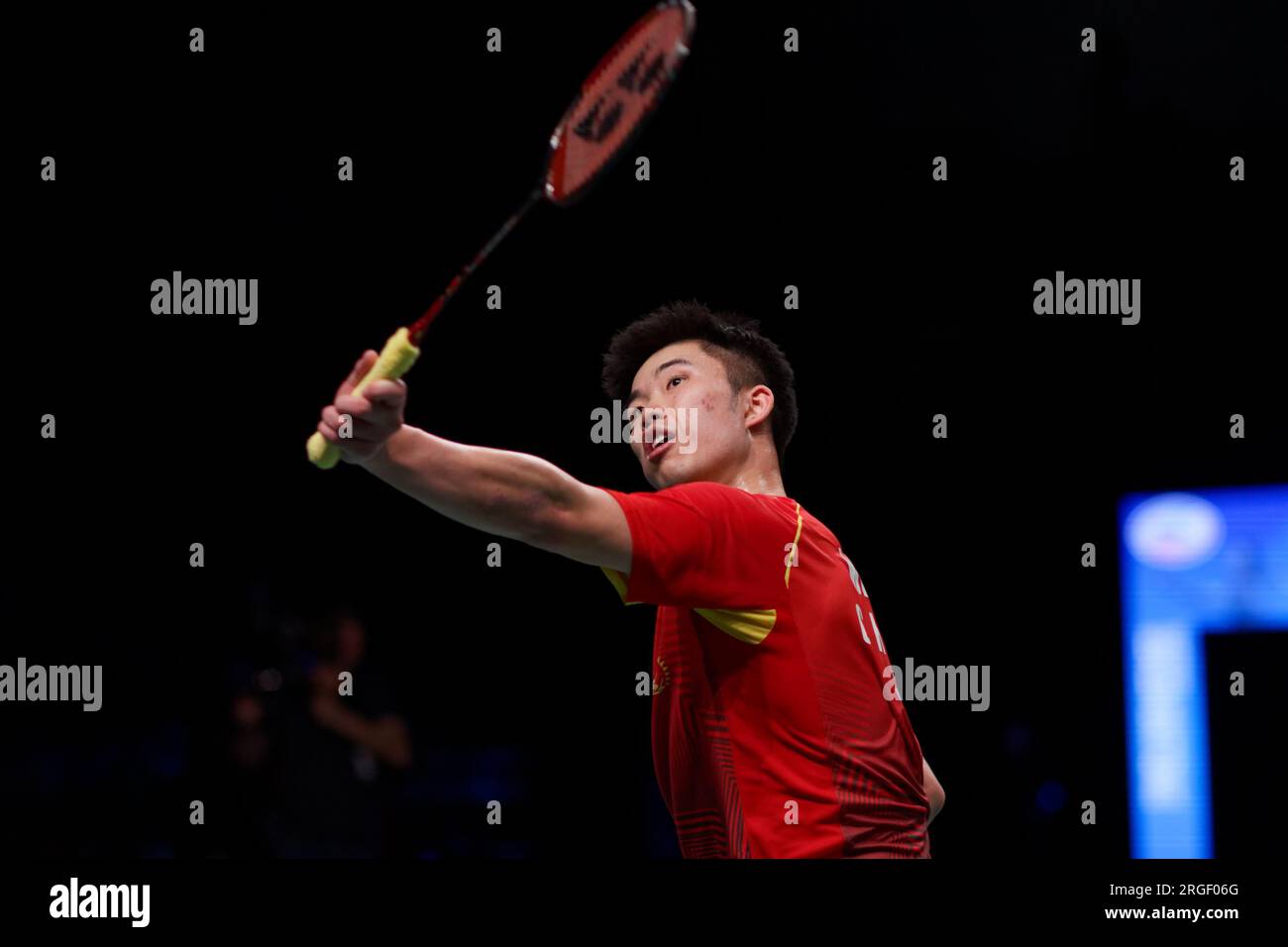 Weng Hong Yang of China in action during the men's singles Final of the ...