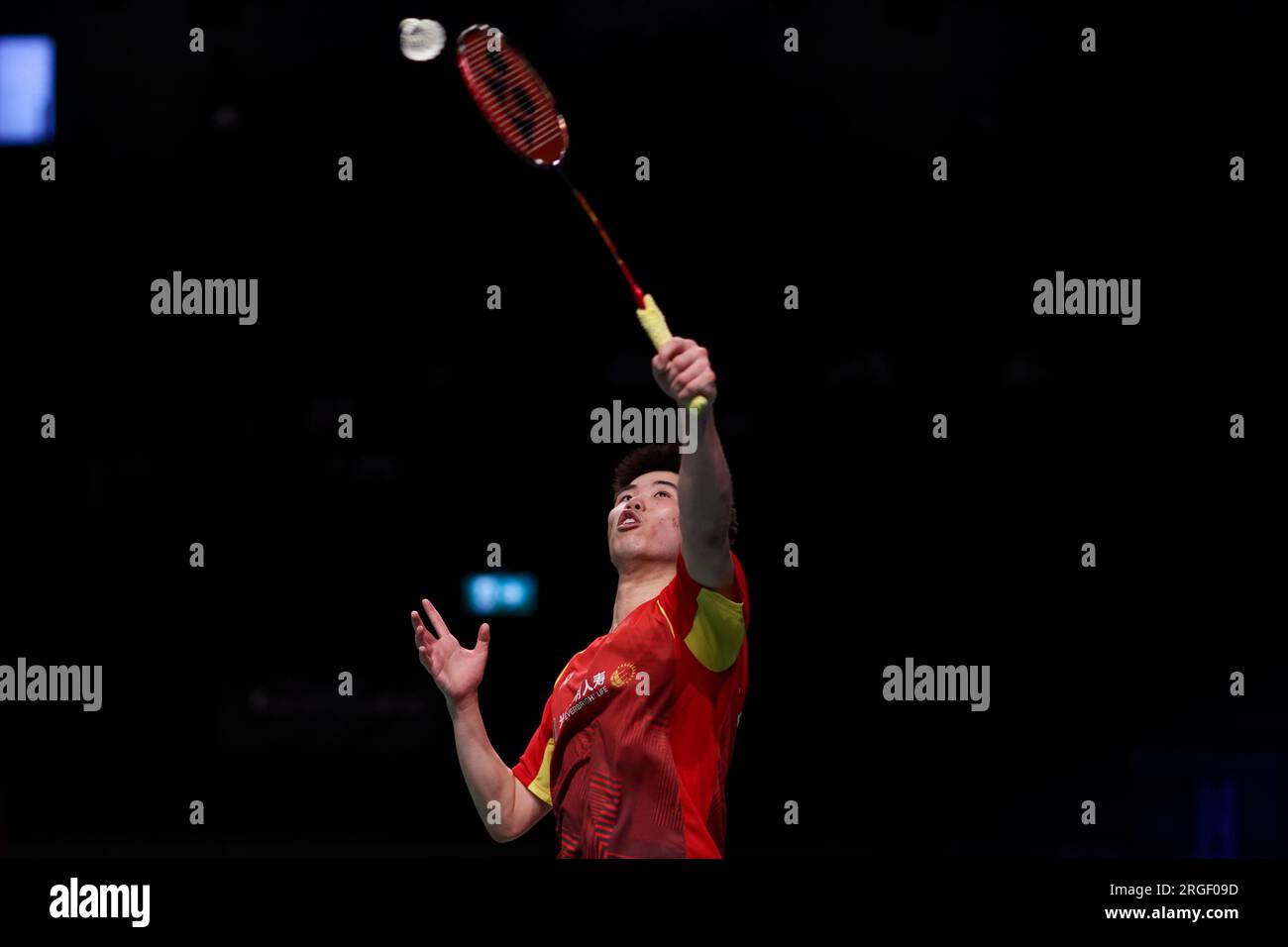 Weng Hong Yang of China in action during the men's singles Final of the ...