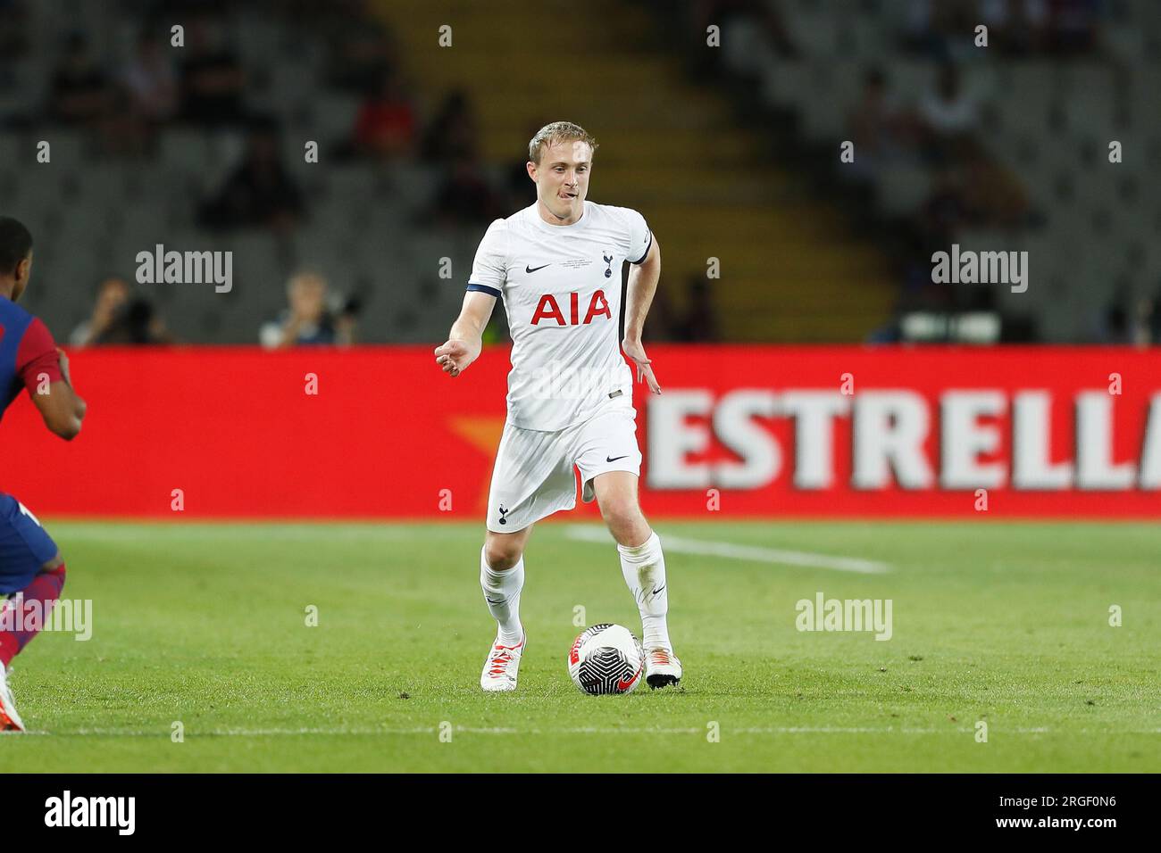 Barcelona, Spain. 8th Aug, 2023. Oliver Skipp (Tottenham) Football ...