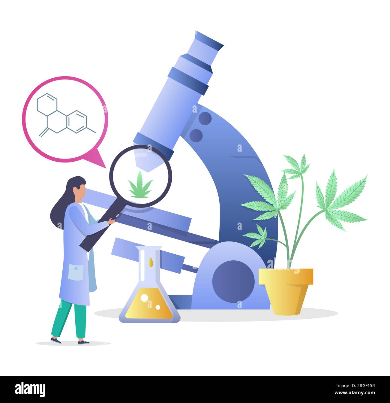 Weed experiment Cut Out Stock Images & Pictures - Alamy