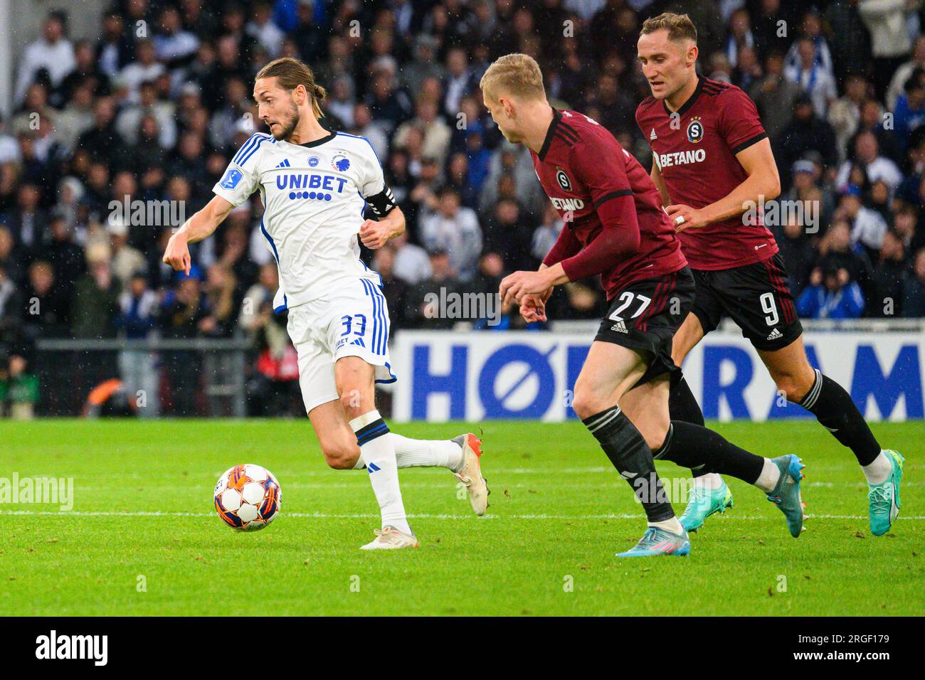 Copenhagen, Denmark. 08th Aug, 2023. Rasmus Falk (33) of FC Copenhagen ...