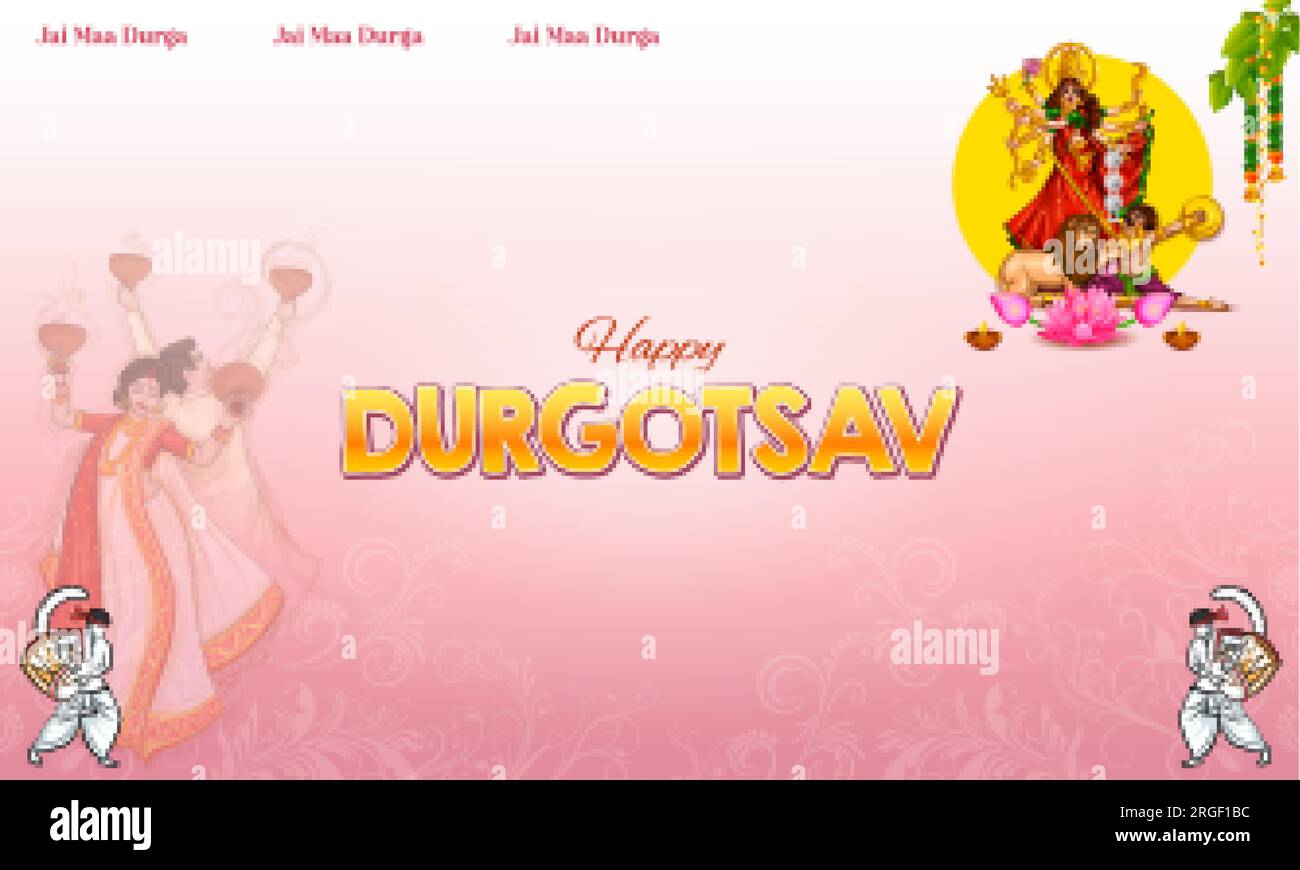 In kolkata india festival Stock Vector Images - Alamy