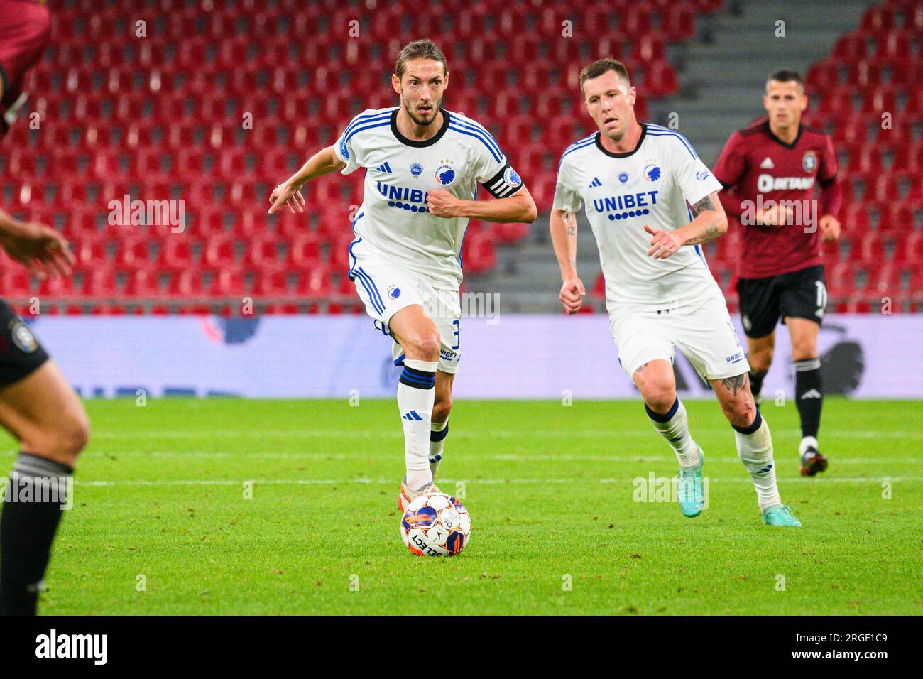 Copenhagen, Denmark. 08th Aug, 2023. Rasmus Falk (33) of FC Copenhagen seen during the UEFA ...