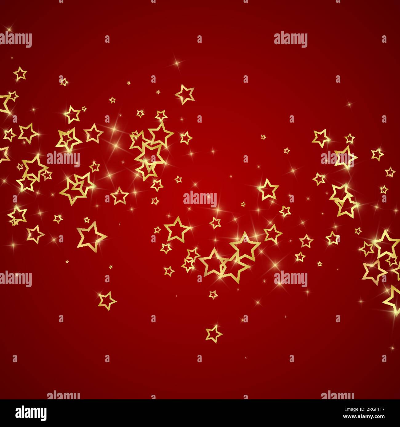 Christmas spirit. Scattered falling stars. Festive christmas confetty ...