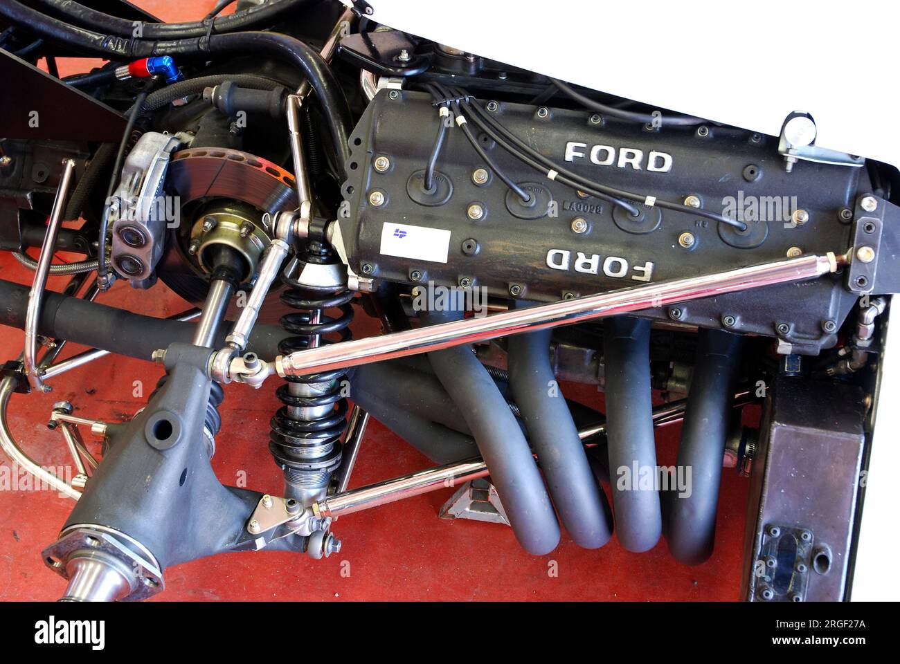 Mugello Circuit 1 April 2007: Engine detail of F1 Car 1975 Brabham ...