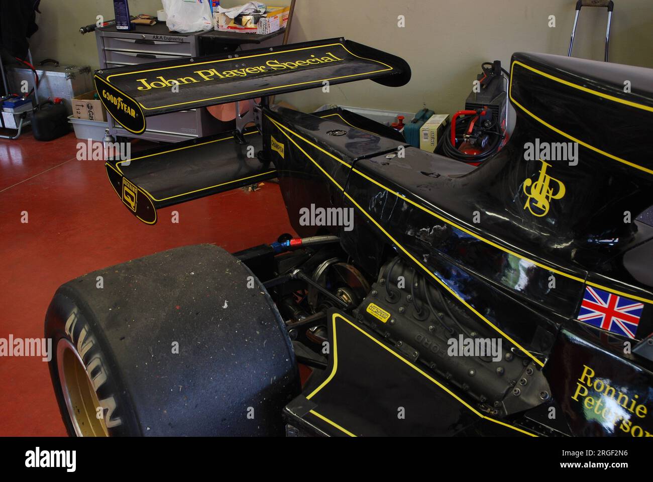 Mugello Circuit 1 April 2007: Detail of Historic Lotus 72D 1972 on ...