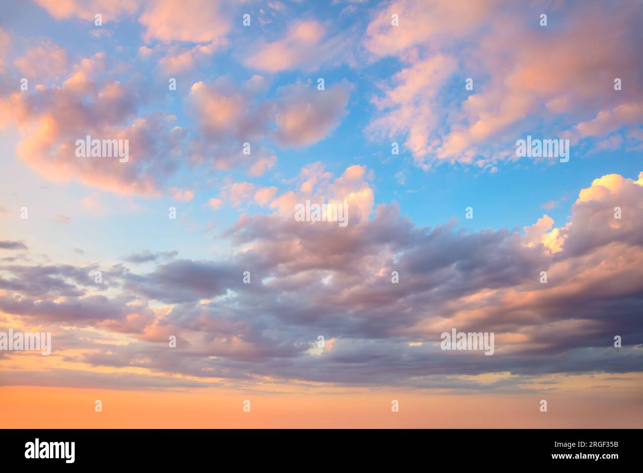 Amazing real sky - Gentle colors Panoramic Sunrise Sundown Sanset Sky ...