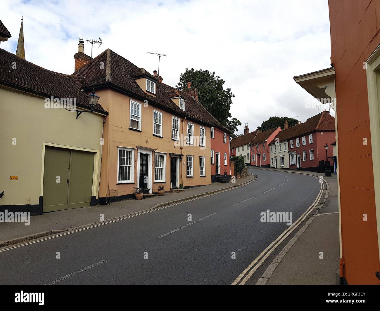 A view of the the high street in Thaxted, Essex, United Kingdom Stock ...