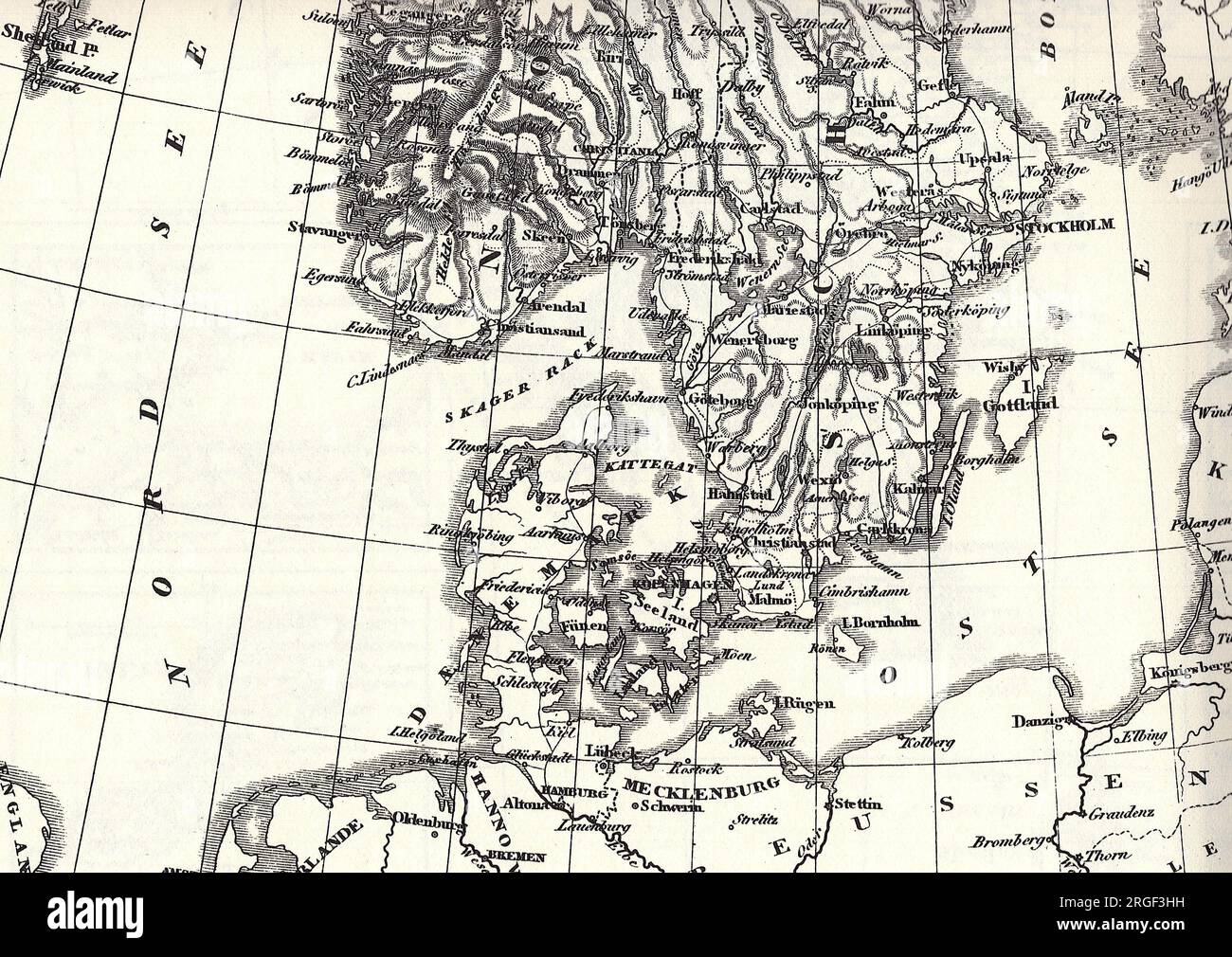 Map of norway with cities hi-res stock photography and images - Alamy
