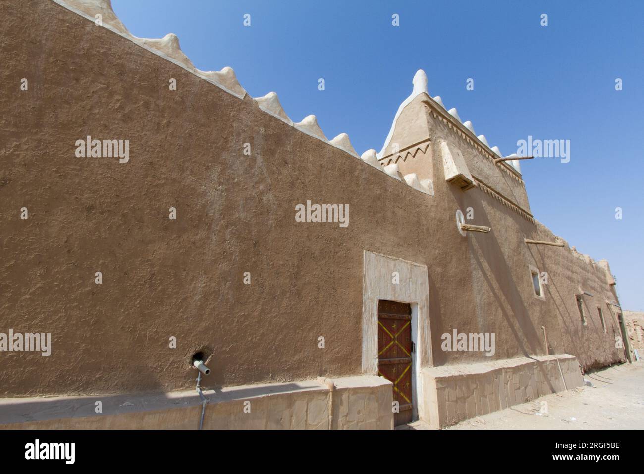 ruins of heritage arab village built of muds in riyadh in Saudi Arabia ...