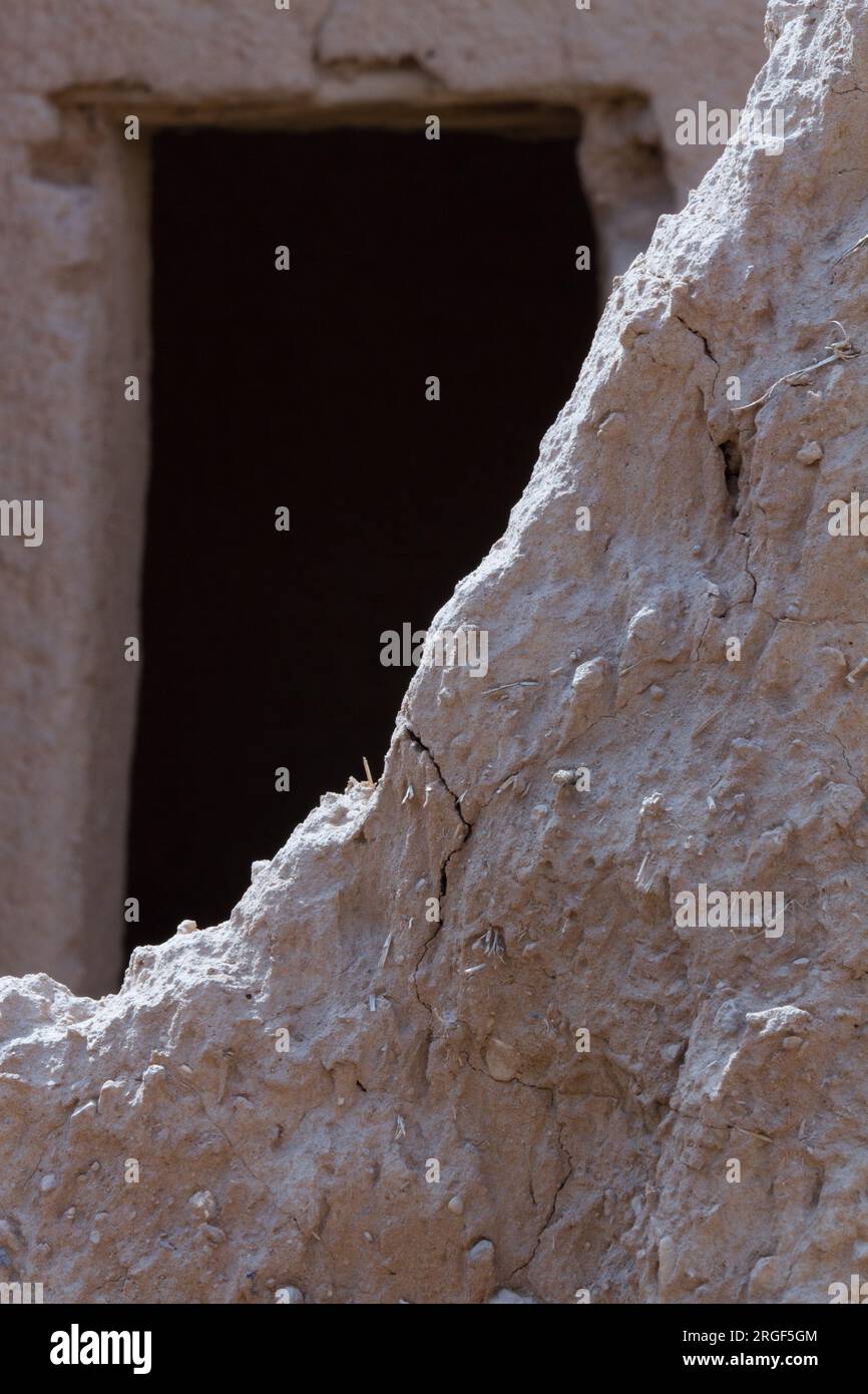 Ruins of ancient arab middle eastern old town built of mud bricks, old ...