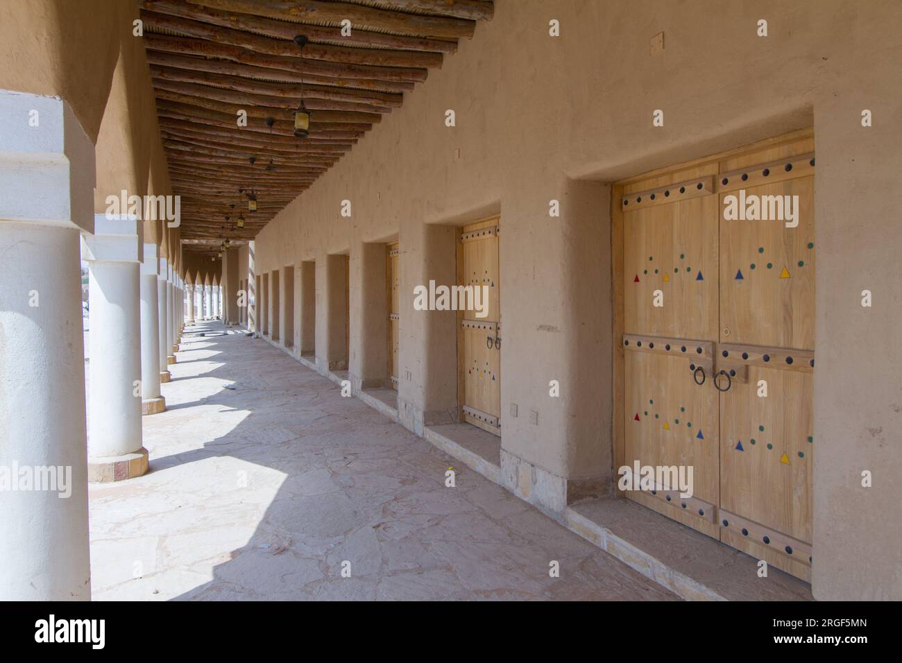 ruins of heritage arab village built of muds in riyadh in Saudi Arabia ...