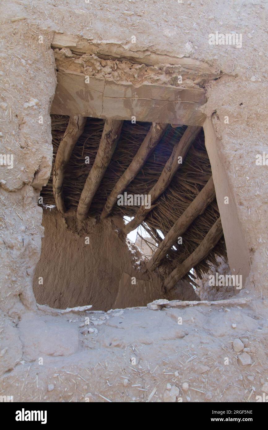 ruins of heritage arab village built of muds in riyadh in Saudi Arabia ...