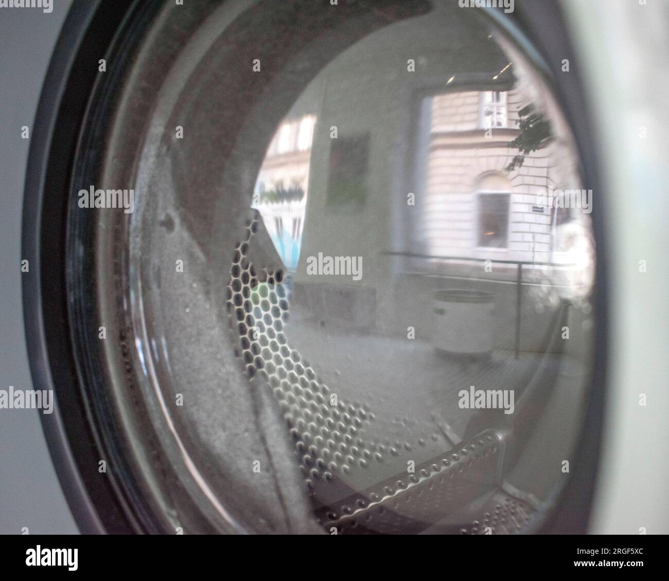 Laundromat Washing Machine: A stock photo that captures the essence of ...
