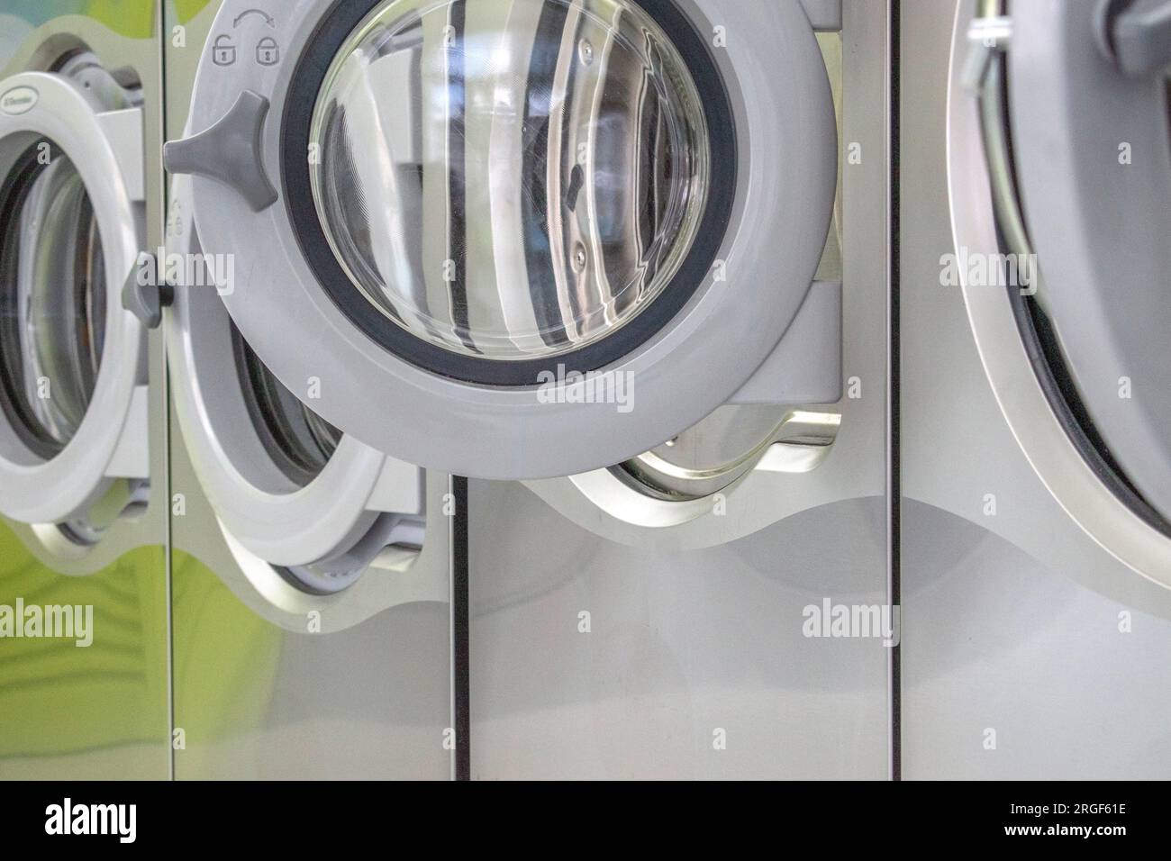 Laundromat Washing Machine: A stock photo that captures the essence of ...
