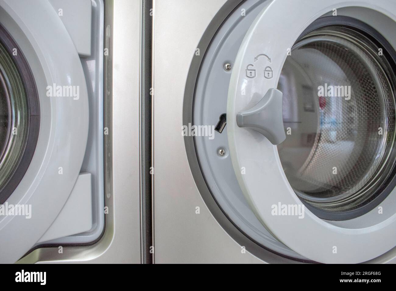 Laundromat Washing Machine: A stock photo that captures the essence of ...