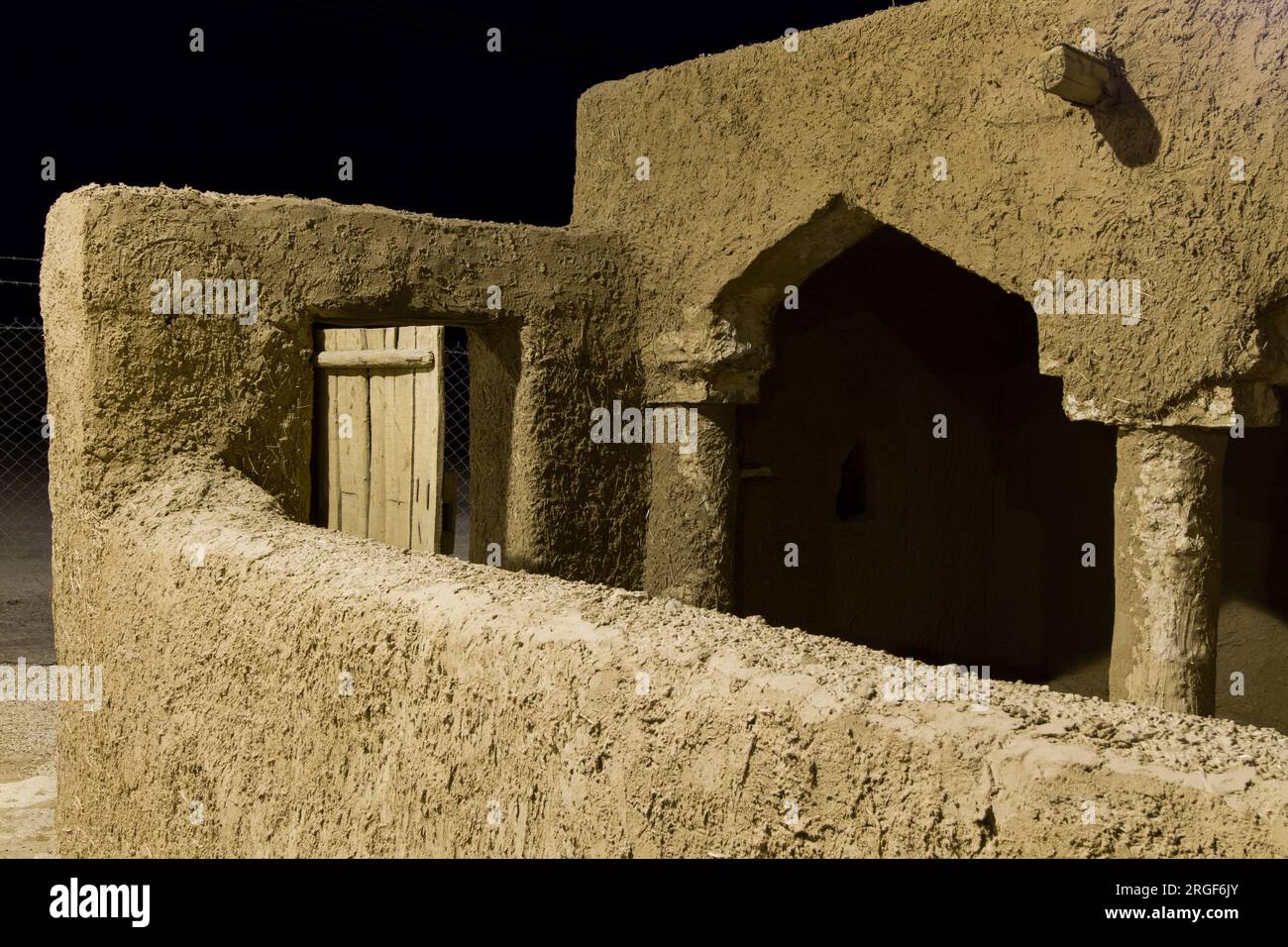 an archaeological mosque built of muds in riyadh in Saudi Arabia Stock ...