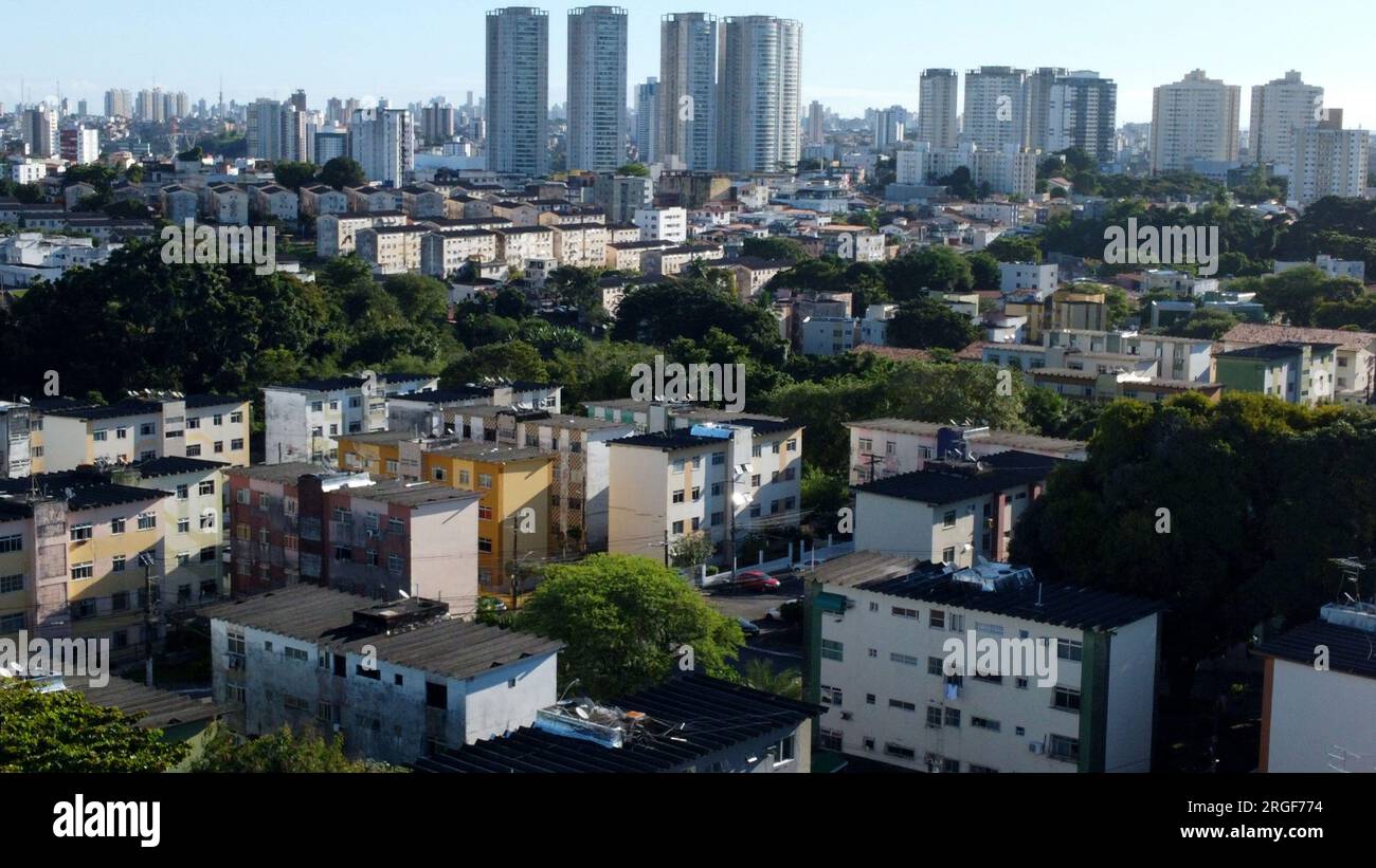 salvador, bahia, brazil - july 8, 2023: housing development for middle ...
