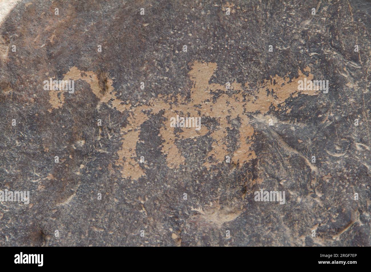 Graffiti Rock on stones in mardama mountains in town near riyadh ...