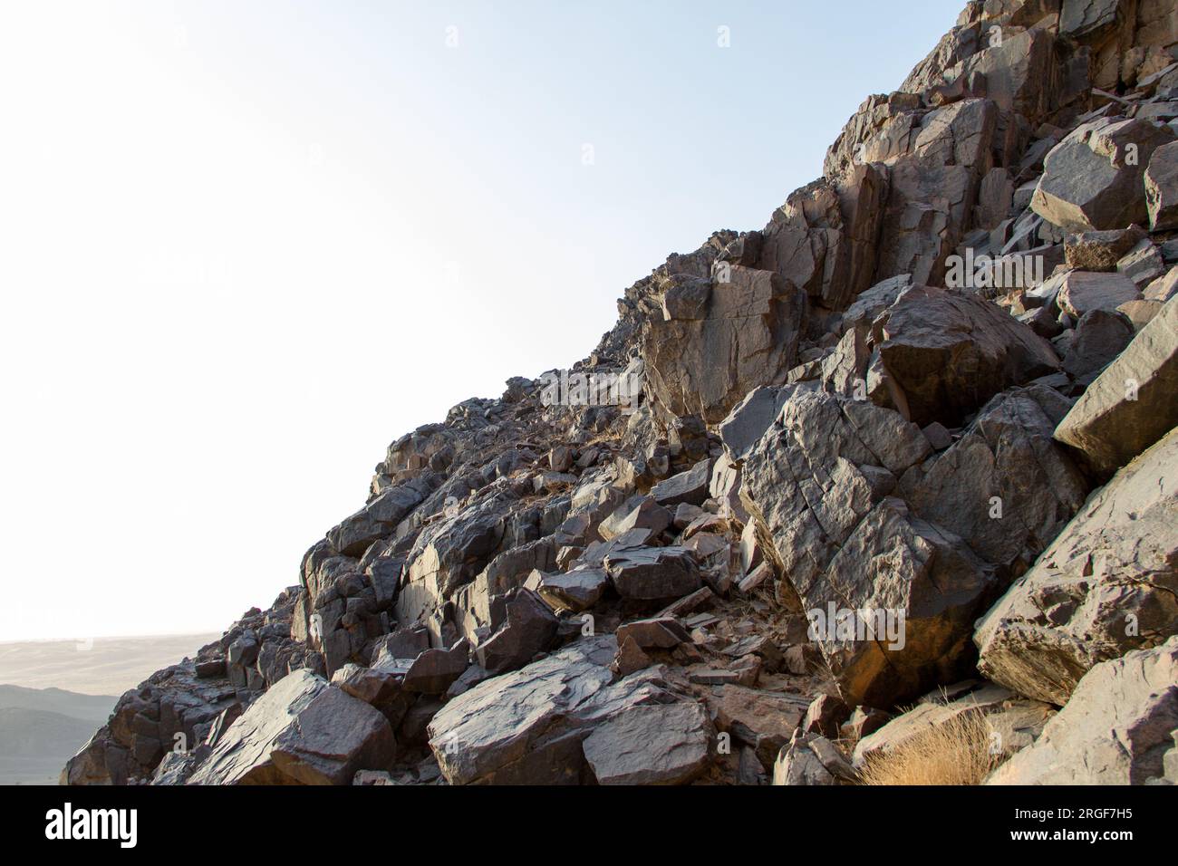 mountains and hills in a town near riyadh in Saudi Arabia Stock Photo ...