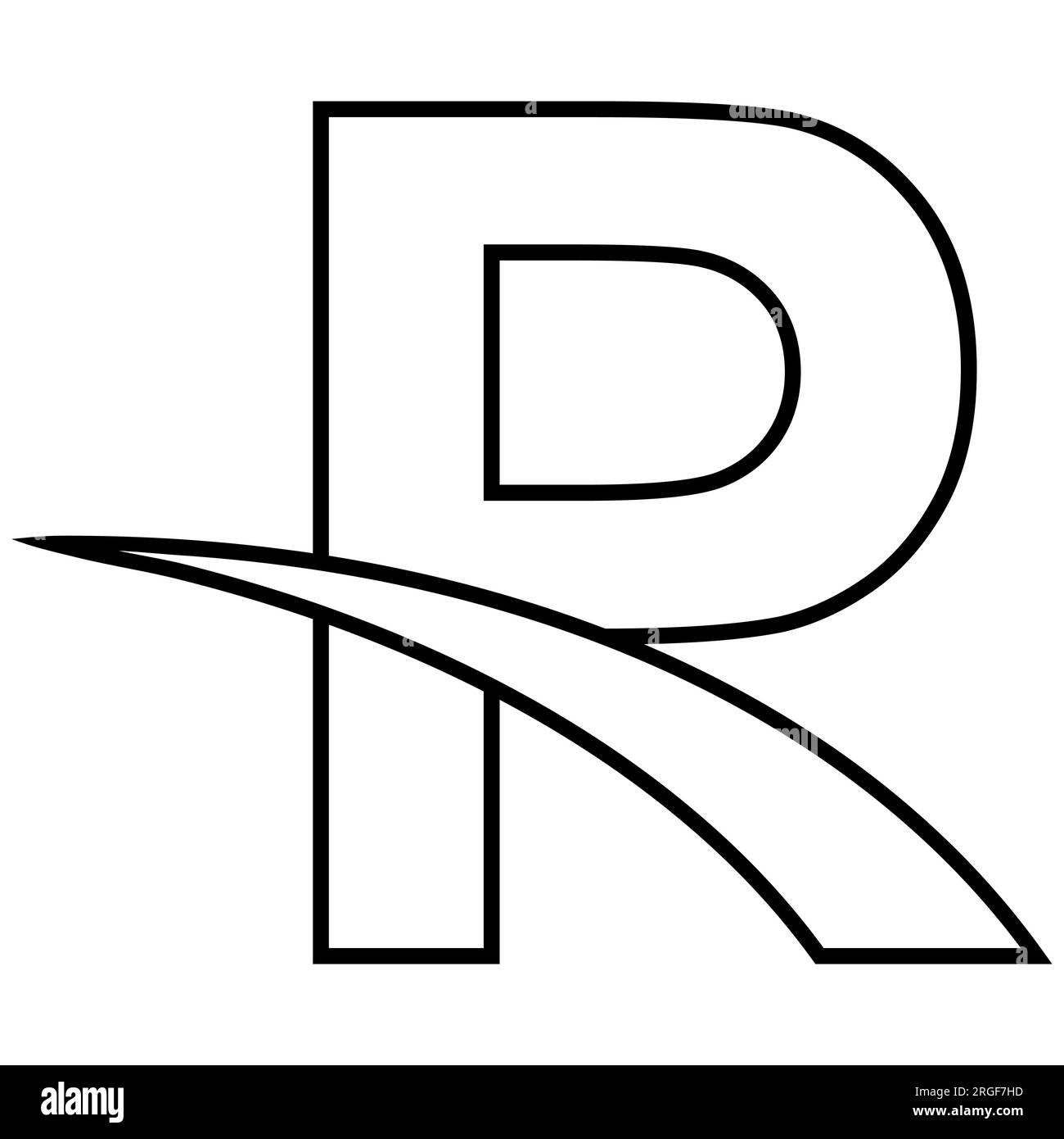 Logo letter r, racing speed fast letter r Stock Vector Image & Art - Alamy