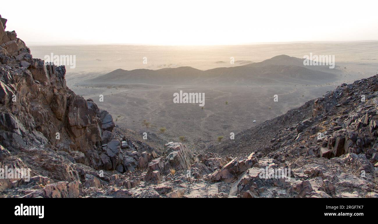 mountains and hills in a town near riyadh in Saudi Arabia Stock Photo ...