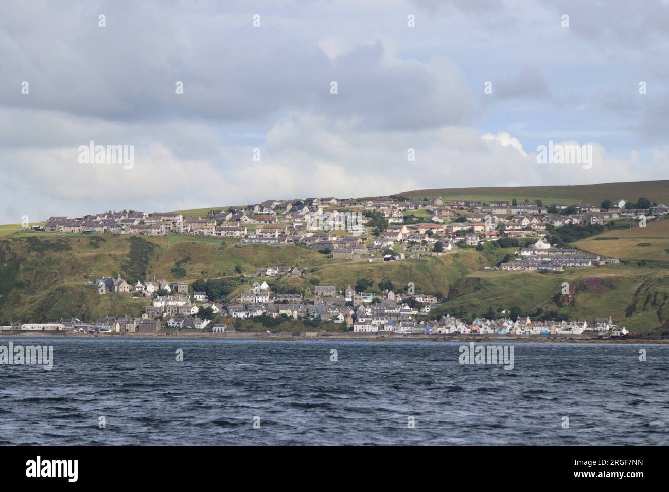 Gardenstown harbour moray firth aberdeenshire hi-res stock photography ...