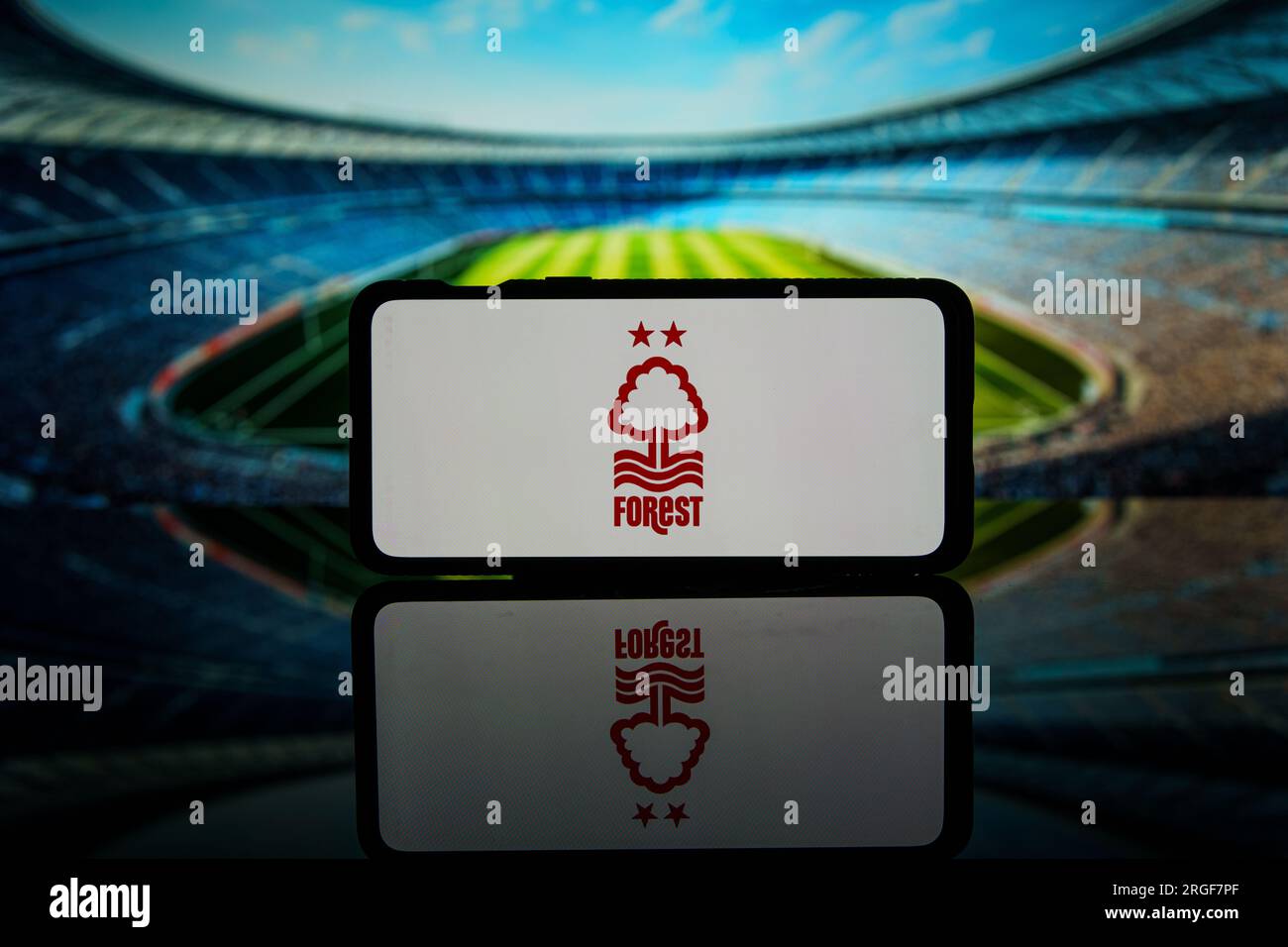 Logo of English Premier League championship club Nottingham Forest on ...